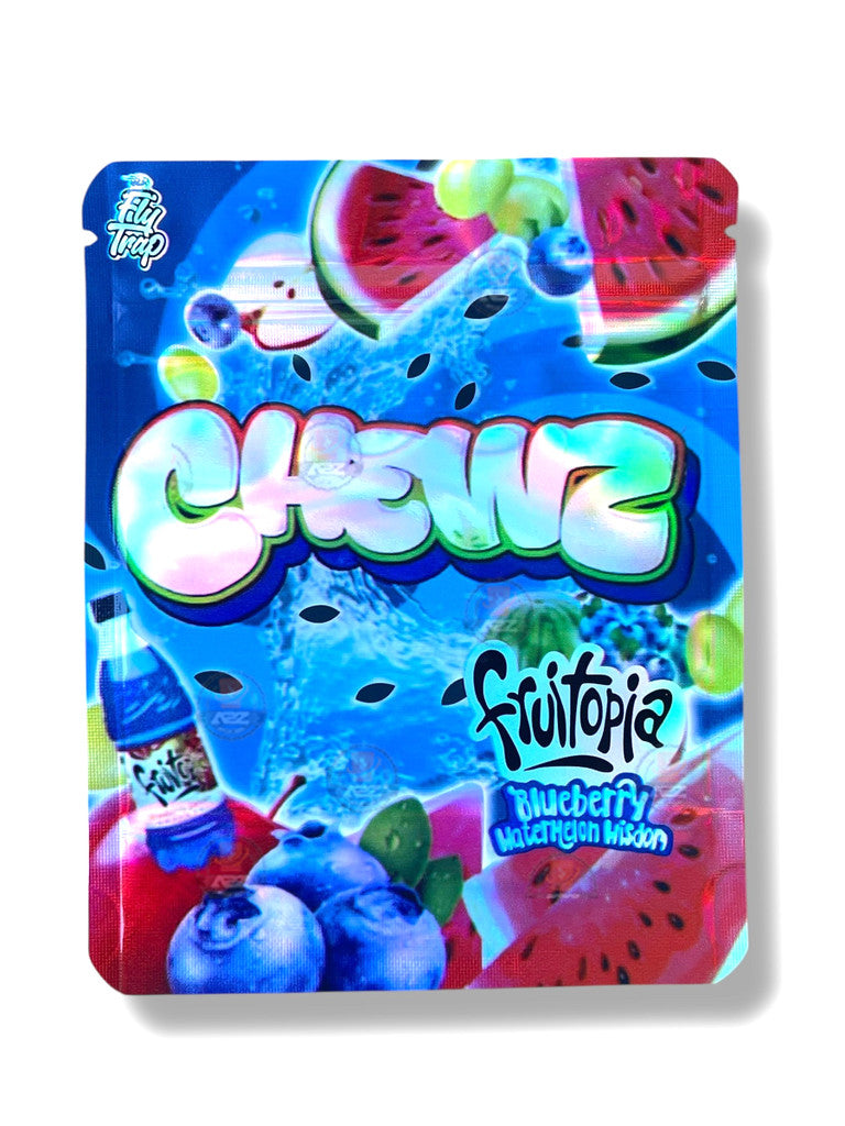 Fly Trap Chewz Blueberry Watermelon Mylar Bag 3.5g – Supply Citi