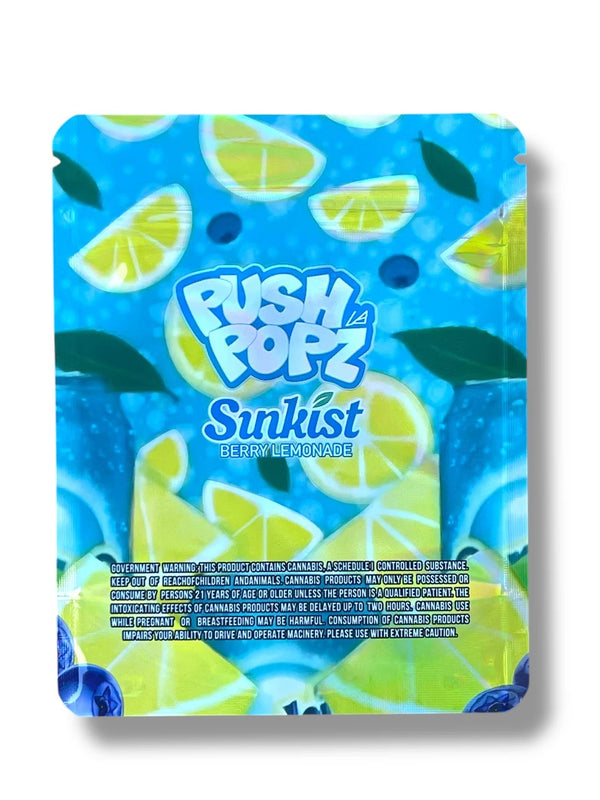 Push Popz Sunkist Berry Lemonade Mylar Bag 3.5 Grams – Supply Citi
