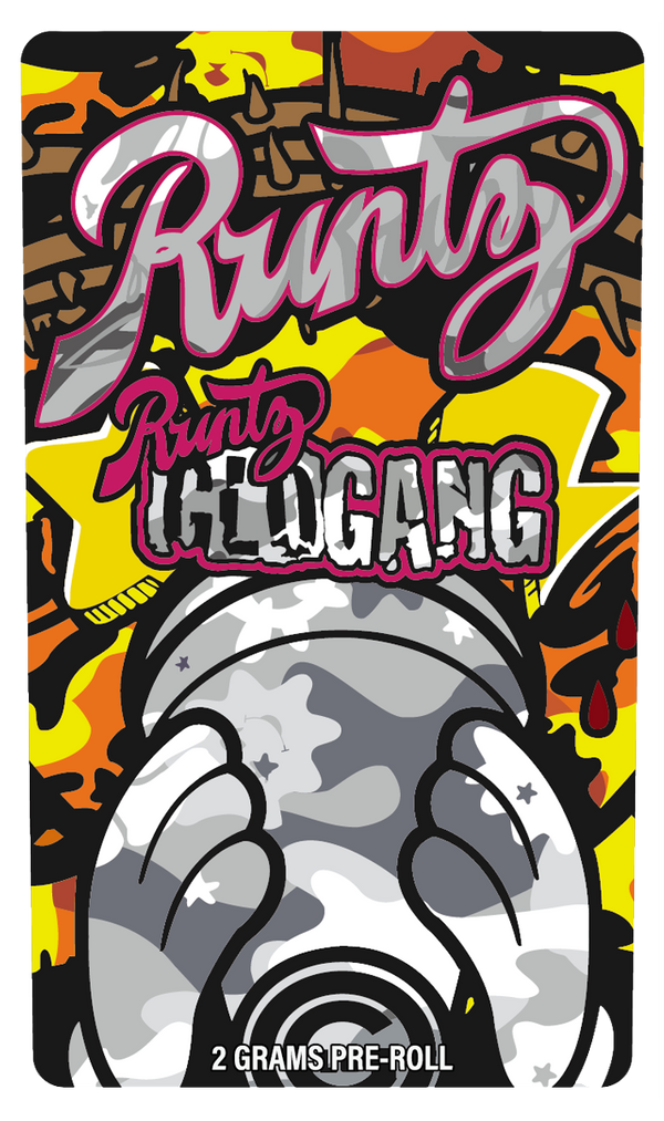 Runtz GloGang 2 Gram Pre-Roll Holographic Labeling/Stickers Only ...